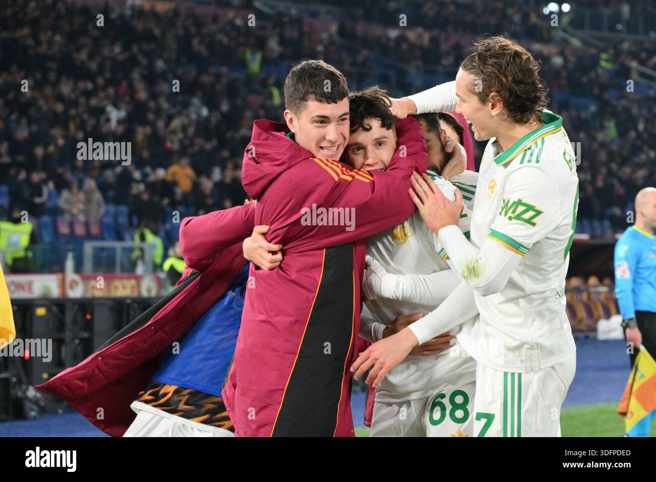 Olimpico Stadium, Rome, Italy - Antonio Arena of AS Roma scores the ...