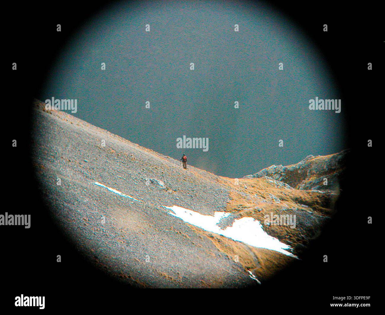 observation with a telescope or field glasses for seeing distant ...