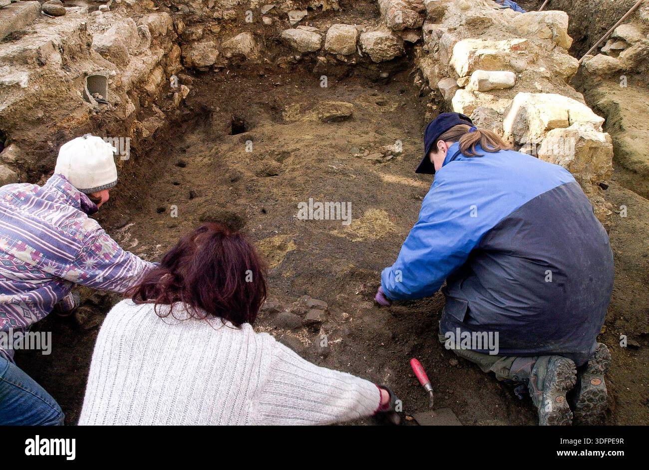 archeological excavation and digging in the field, research and history ...
