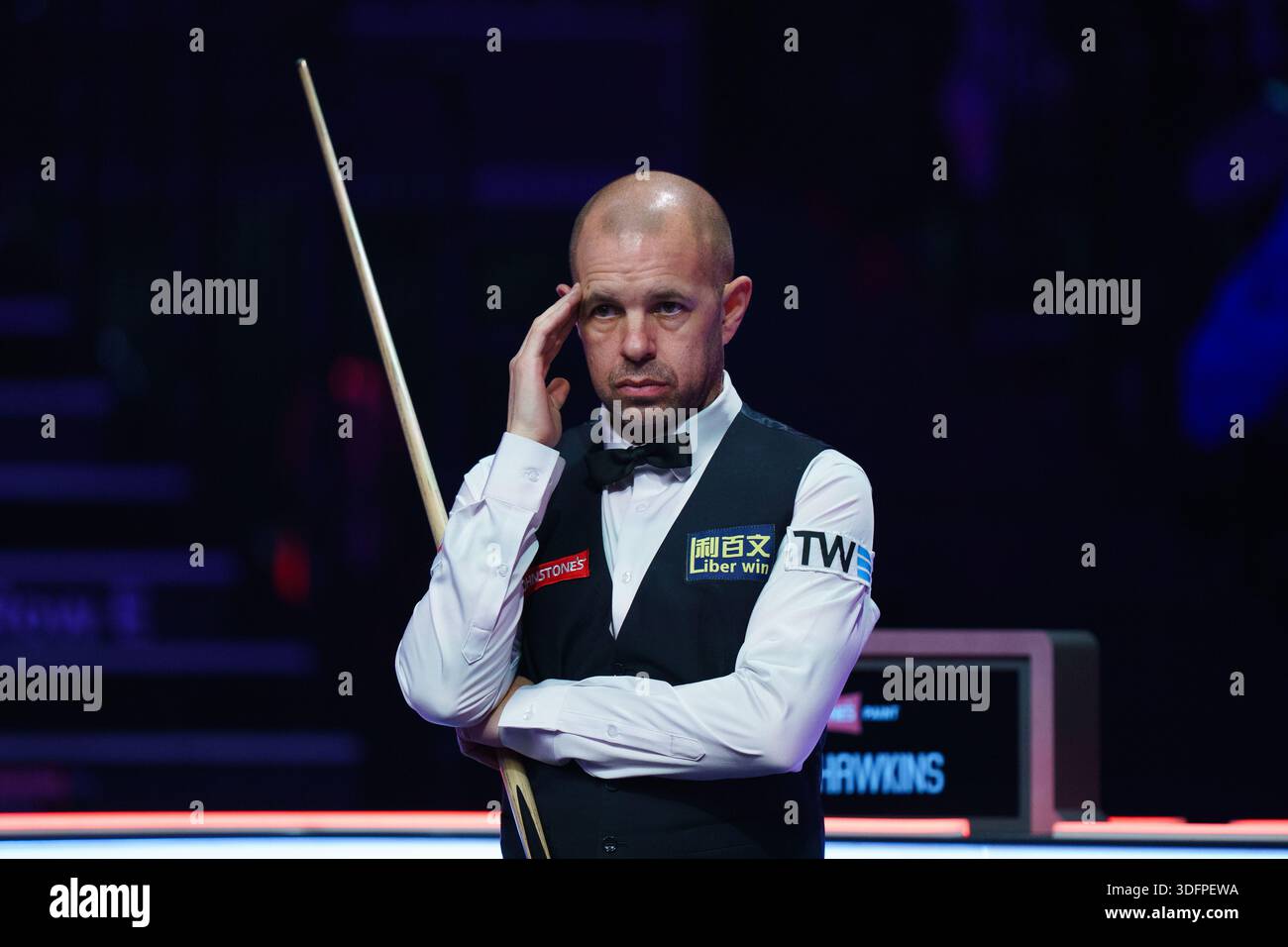 Barry Hawkins looks dejected during the round one match between John ...