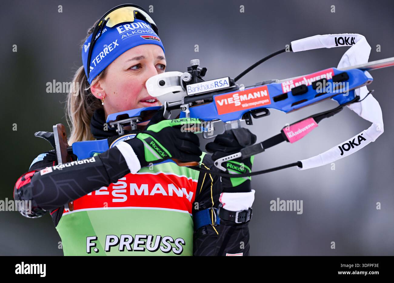 13 January 2026, Bavaria, Ruhpolding: Biathlon: World Cup, training ...