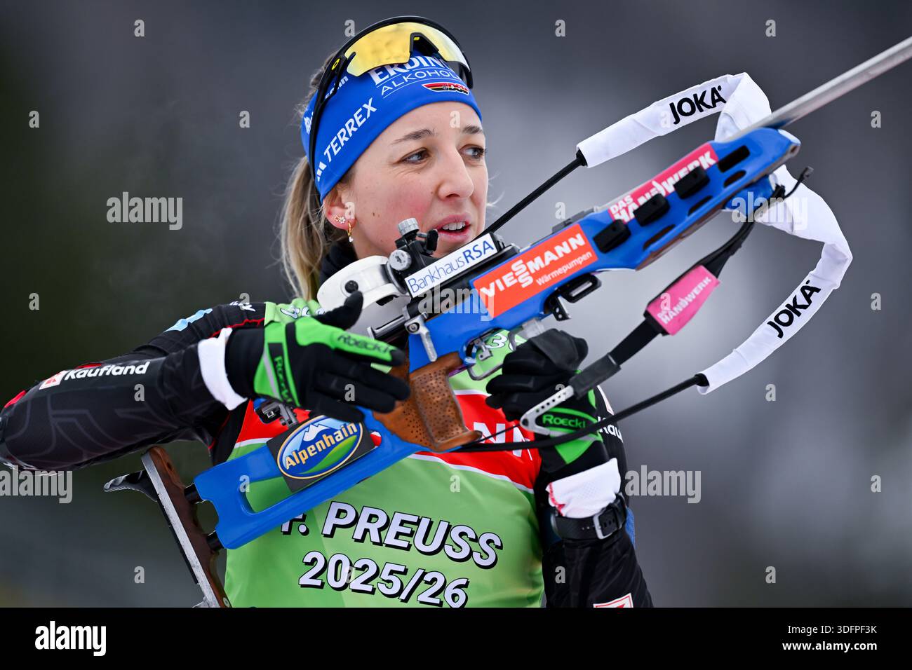 13 January 2026, Bavaria, Ruhpolding: Biathlon: World Cup, training ...