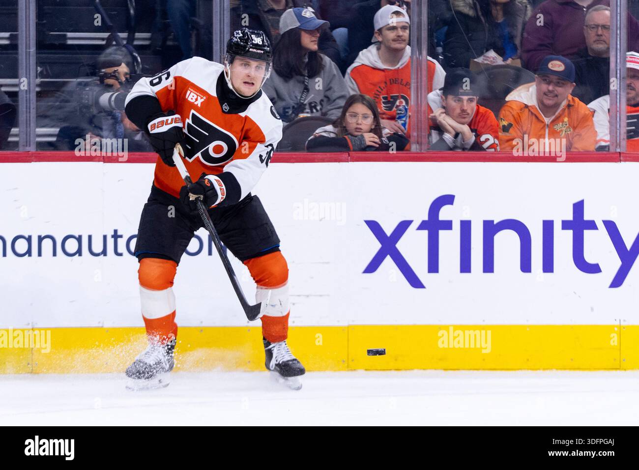 Philadelphia Flyers' Emil Andrae in action during the first period of ...