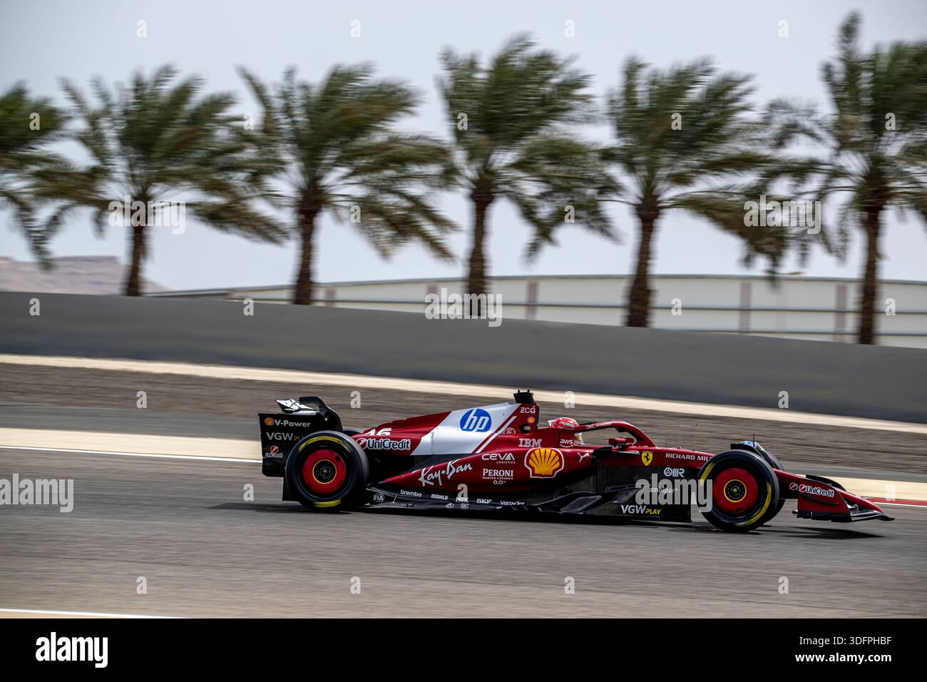 Sakhir, Bahrain, 28 Feb 2025, Charles Leclerc, from Monaco competes for ...