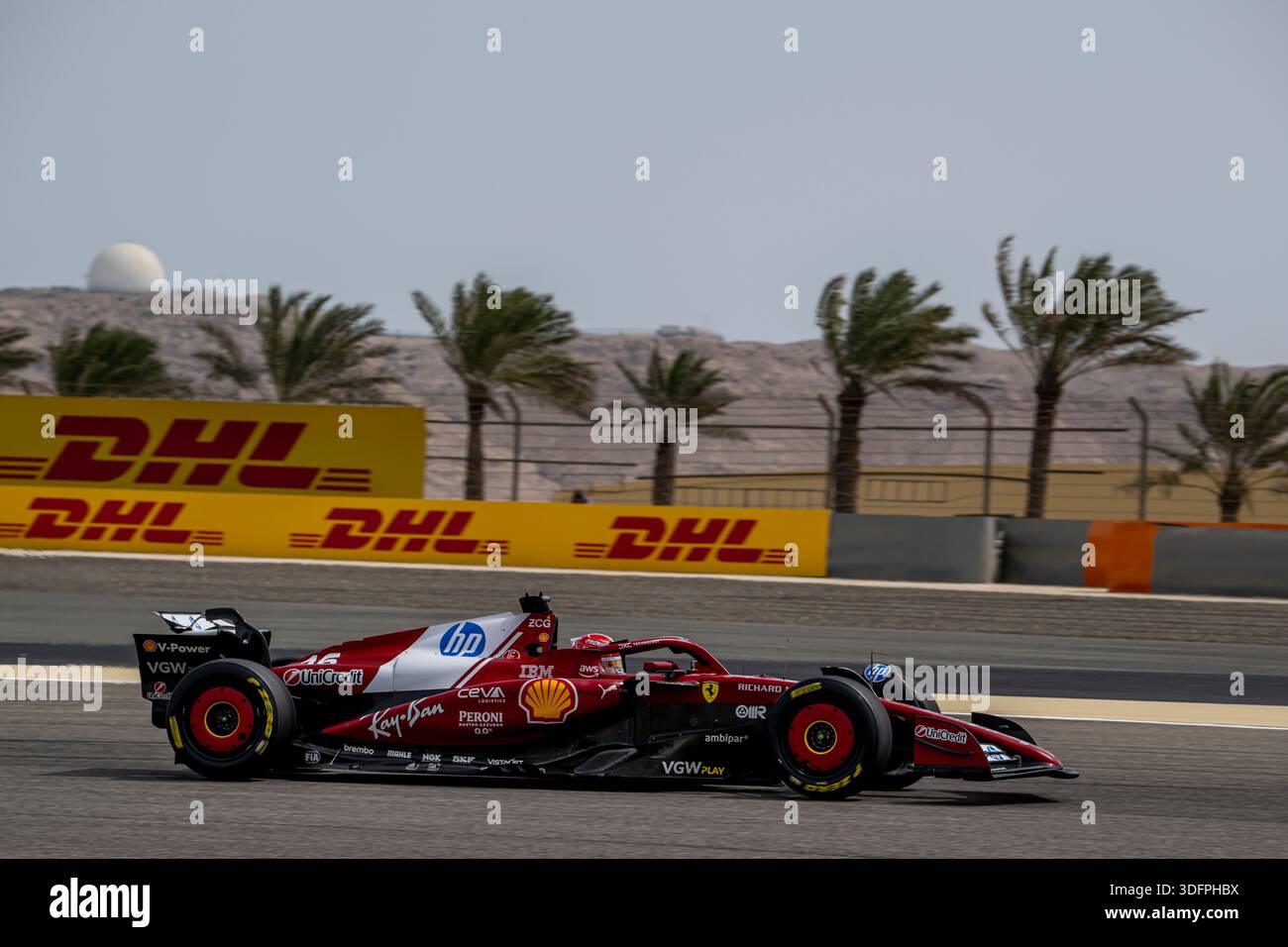 Sakhir, Bahrain, 28 Feb 2025, Charles Leclerc, from Monaco competes for ...