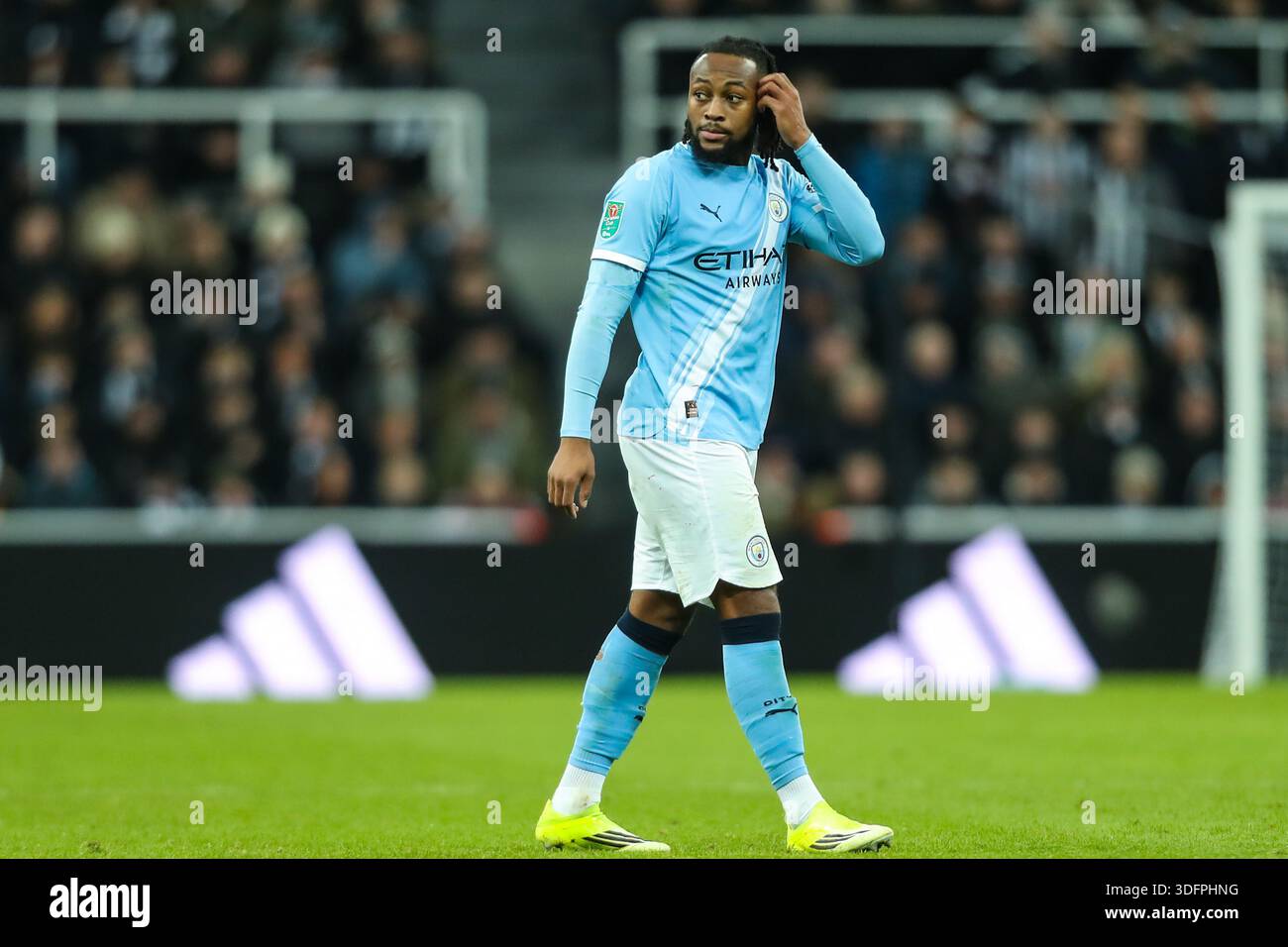 Antoine Semenyo Of Manchester City during the Newcastle United v ...