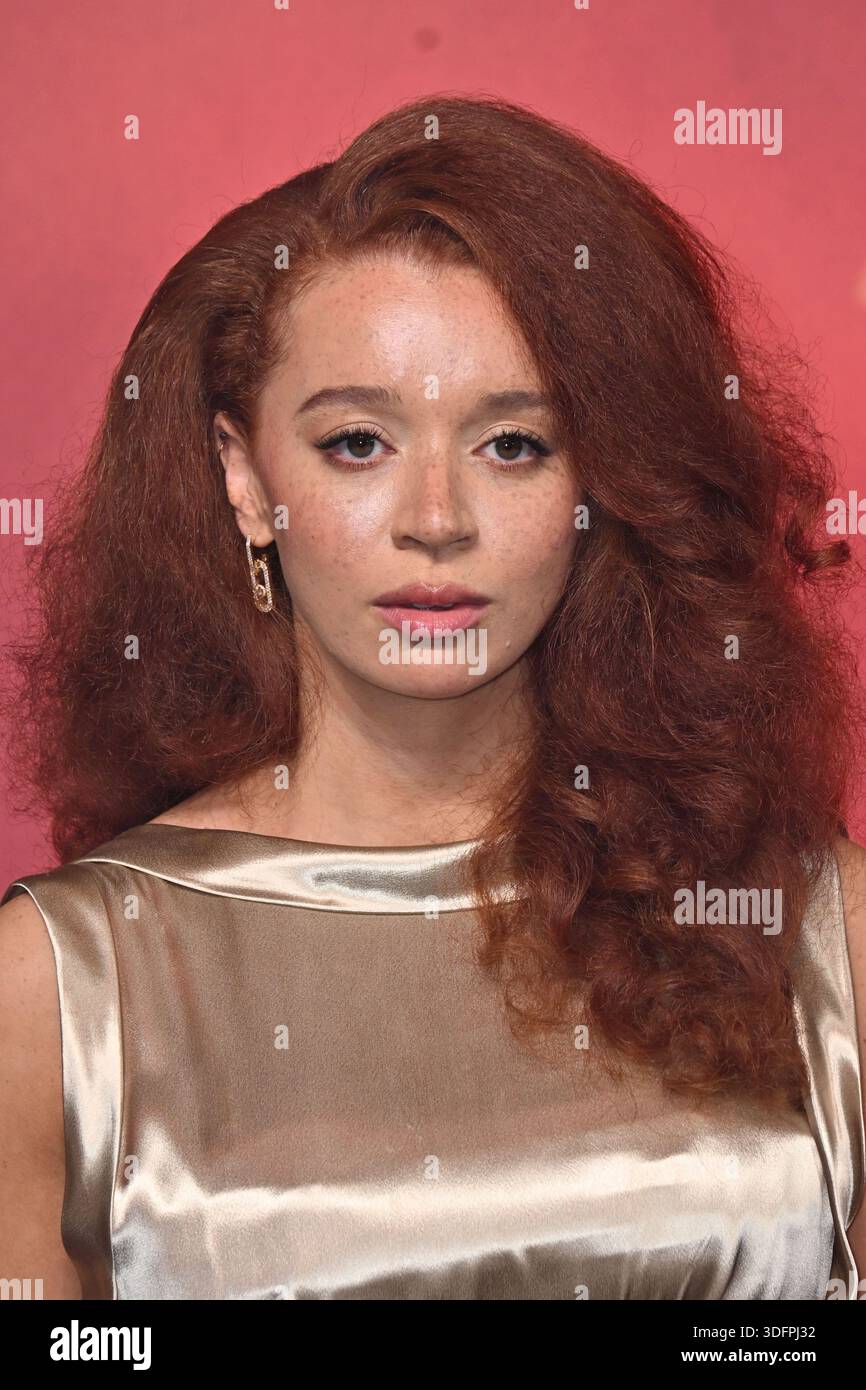 Erin Kellyman walks the red carpet. Chi Lewis-Parry walks the red ...