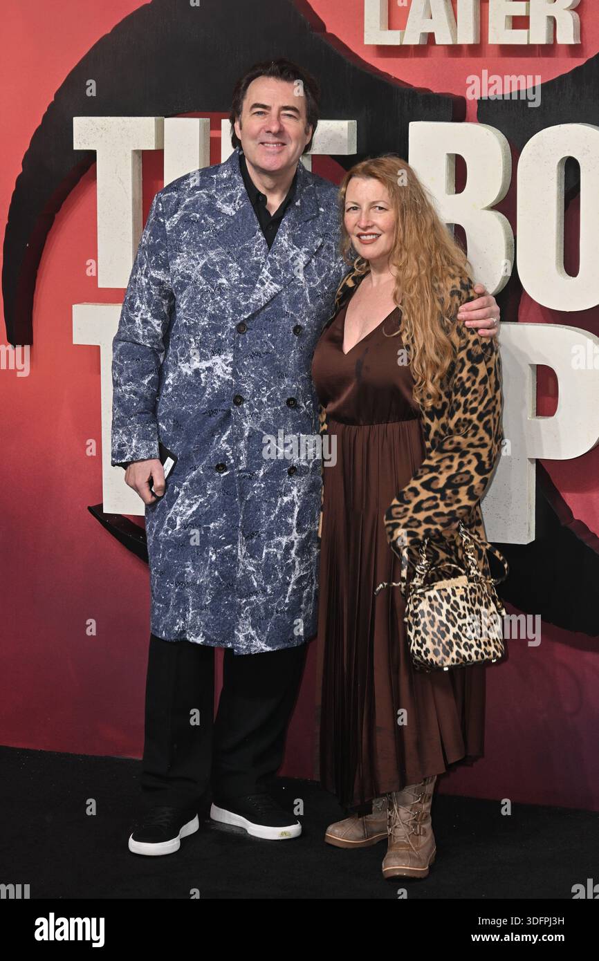 Jonathan Ross and Jane Goldman walks the red carpet. Chi Lewis-Parry ...