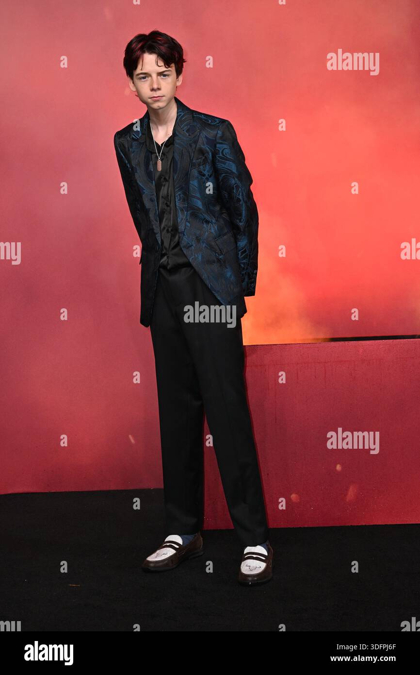 Alfie Williams walks the red carpet. Chi Lewis-Parry walks the red ...