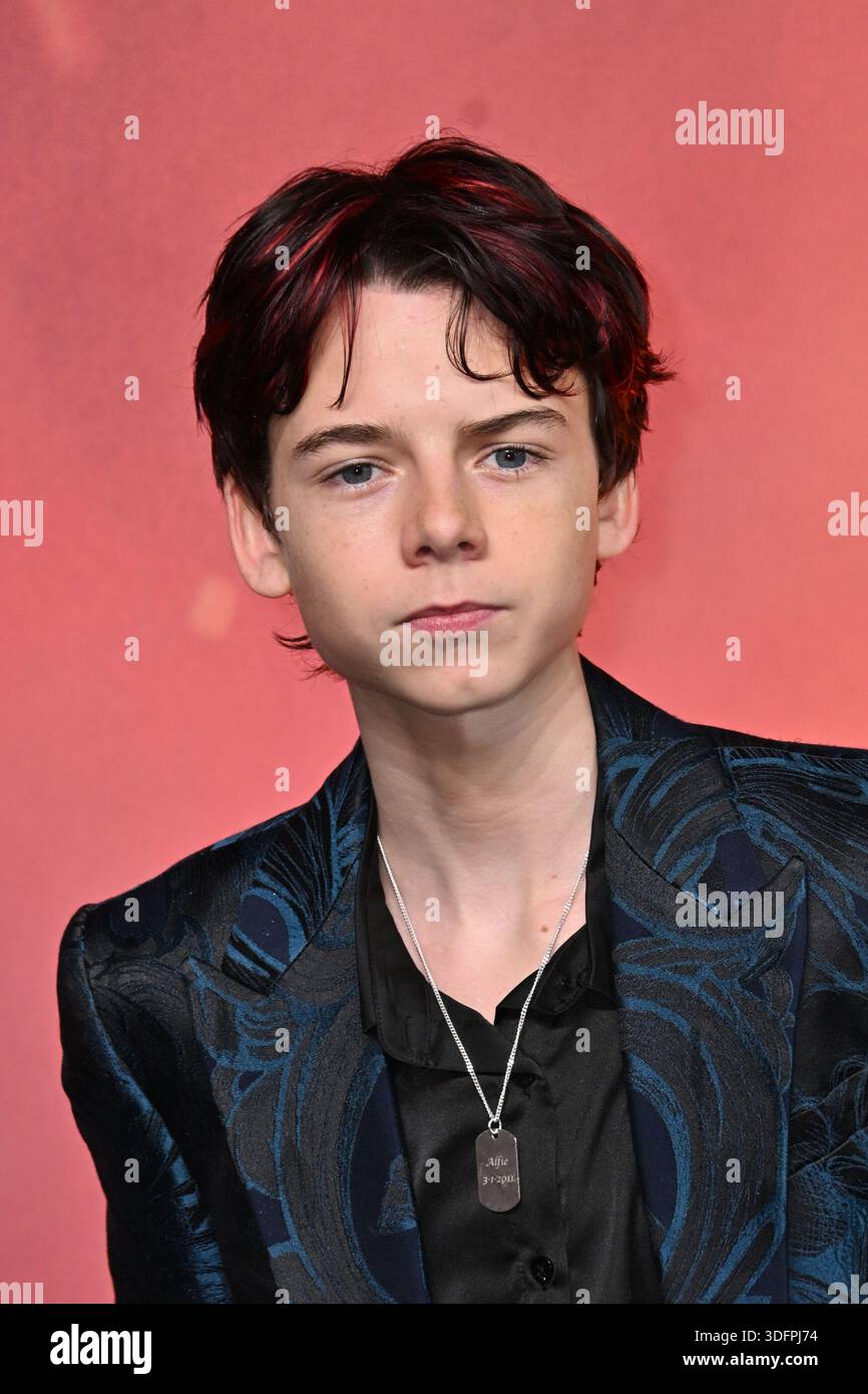 Alfie Williams walks the red carpet. Chi Lewis-Parry walks the red ...