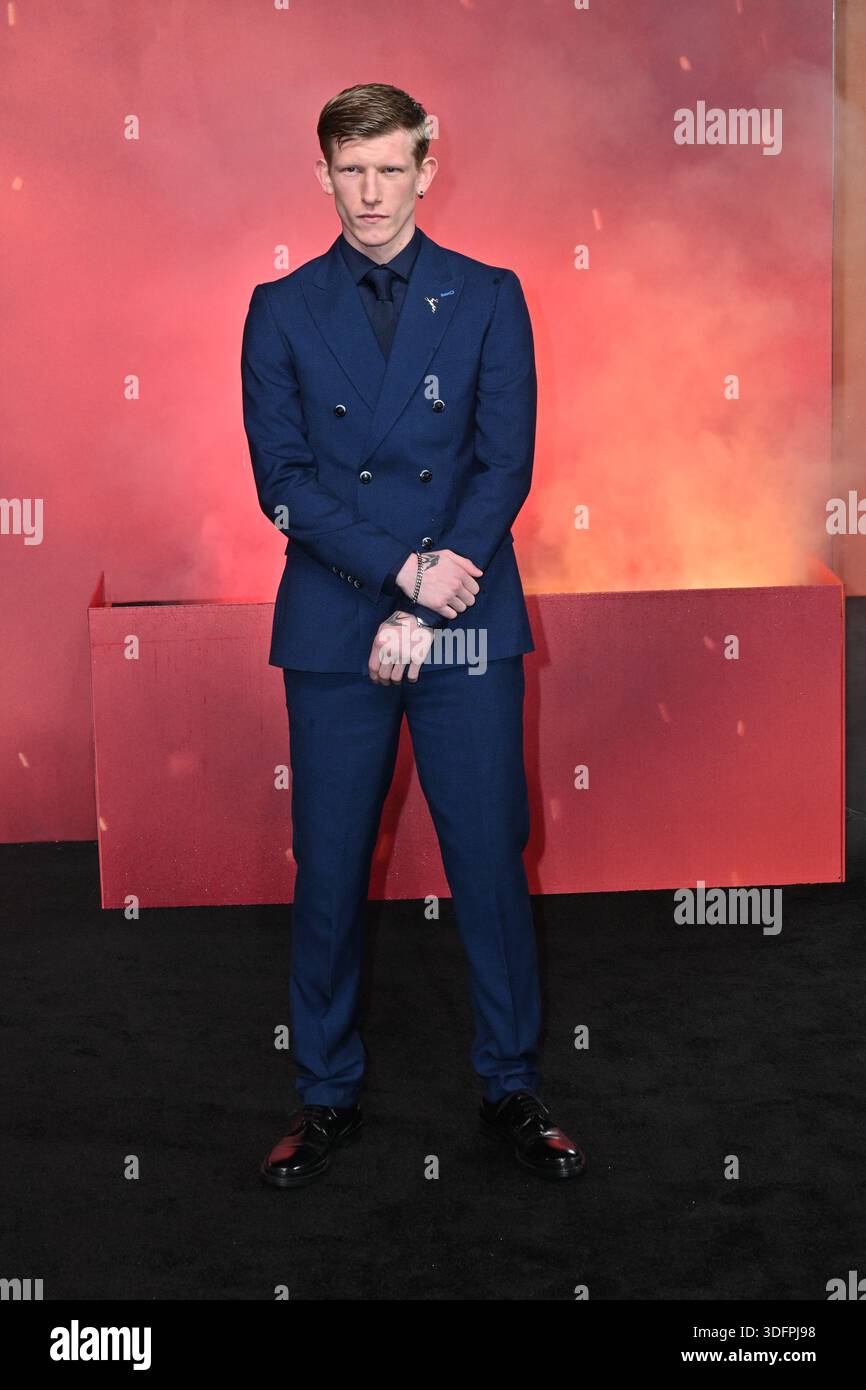 Connor Newall walks the red carpet. Chi Lewis-Parry walks the red ...