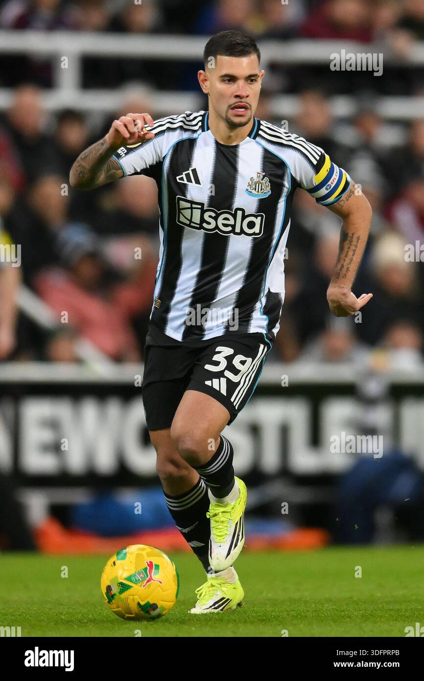 Bruno Guimarães of Newcastle United during the Carabao Cup Semi Final ...