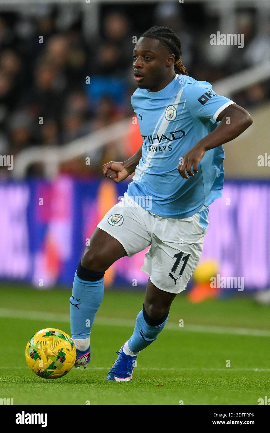 Jérémy Doku of Manchester City during the Carabao Cup Semi Final First ...