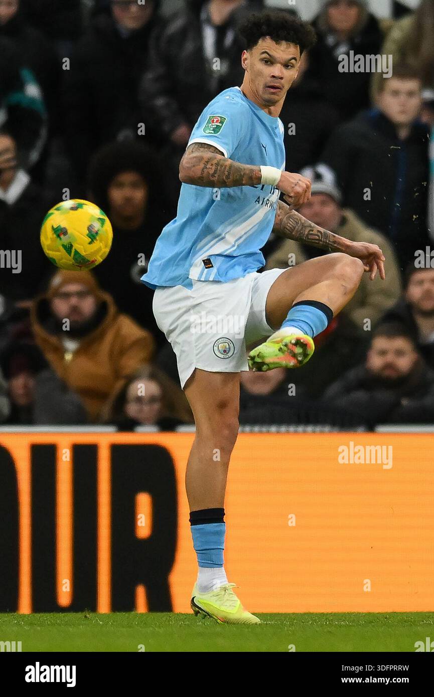 Nico O'Reilly of Manchester City during the Carabao Cup Semi Final ...