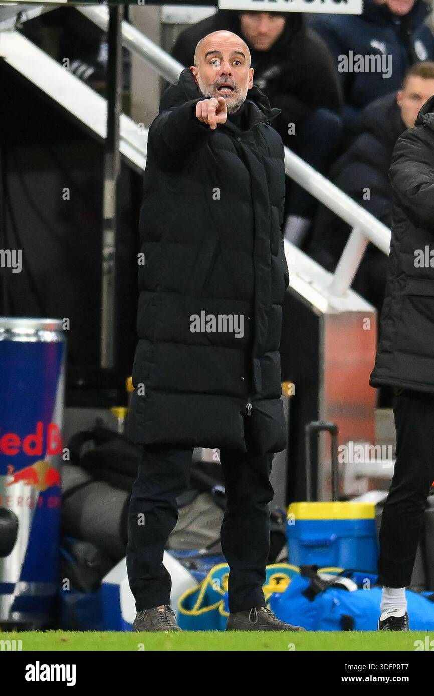 Pep Guardiola Manager of Manchester City during the Carabao Cup Semi ...