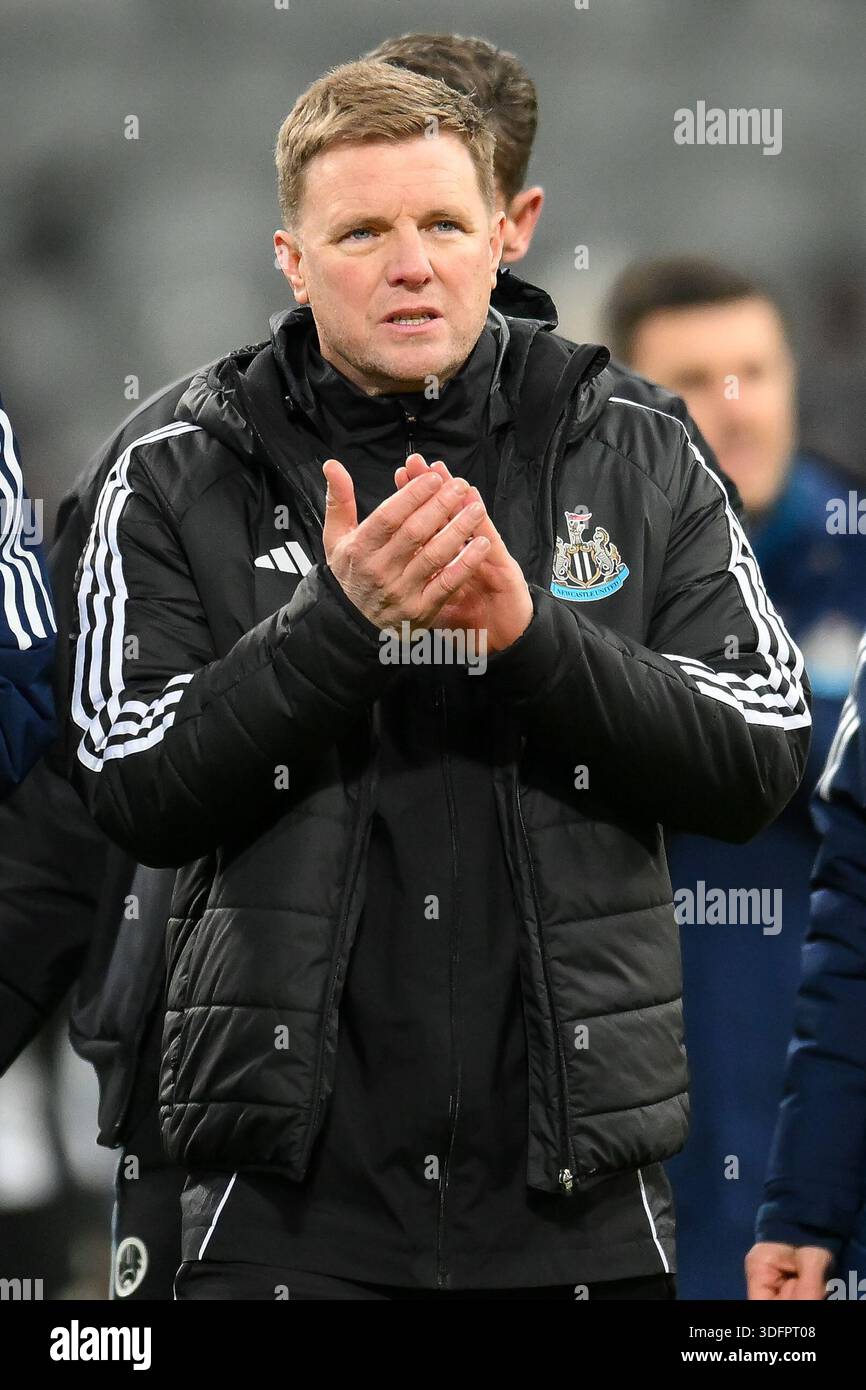 Eddie Howe Manager of Newcastle United FC during the Carabao Cup Semi ...