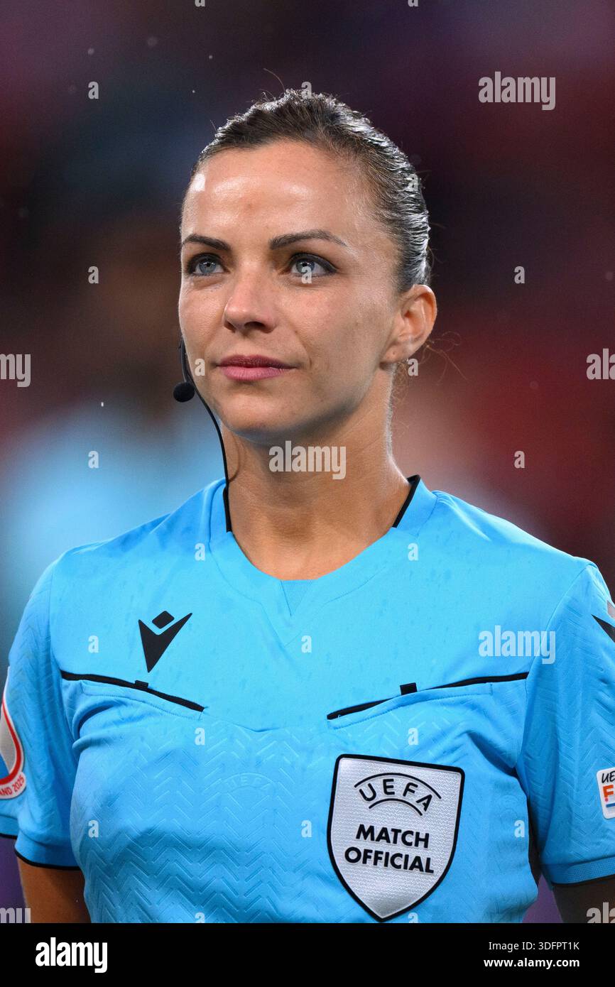 Bern, Switzerland - July 6: Referee Marta Huerta De Aza looks on during ...