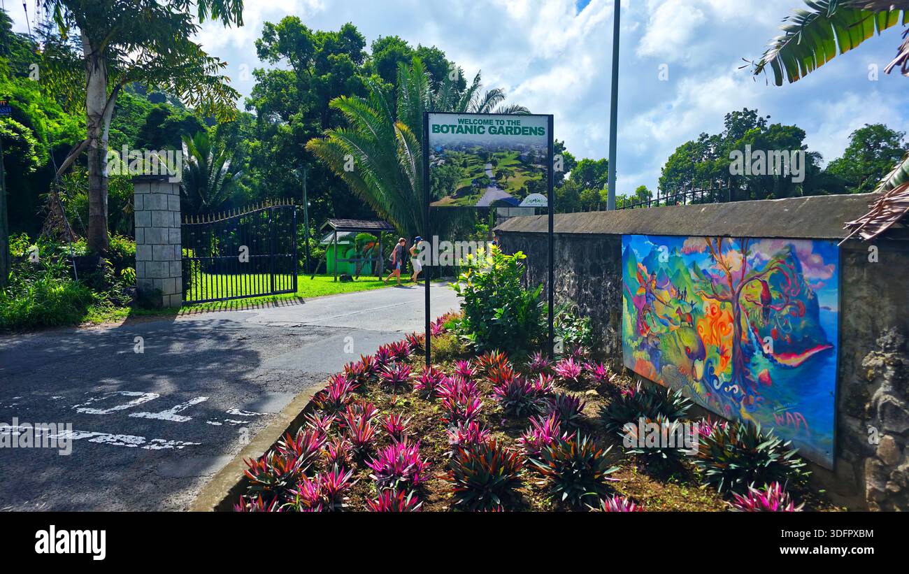 Botanic Gardens in Roseau Dominica Windward Caribbean Island known as ...