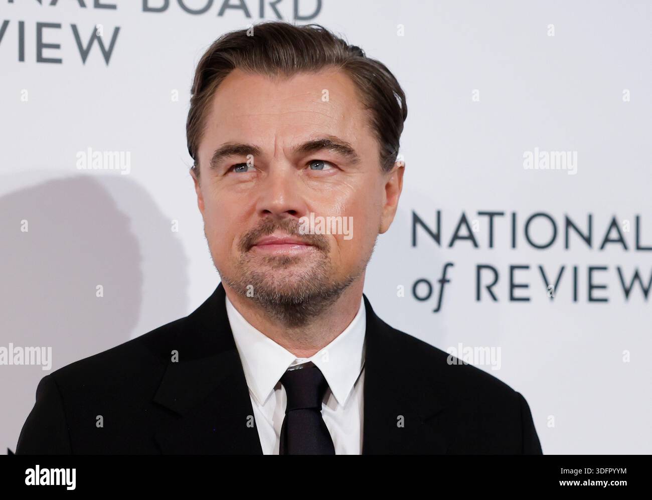 Leonardo DiCaprio arrives on the red carpet at the 2026 National Board ...