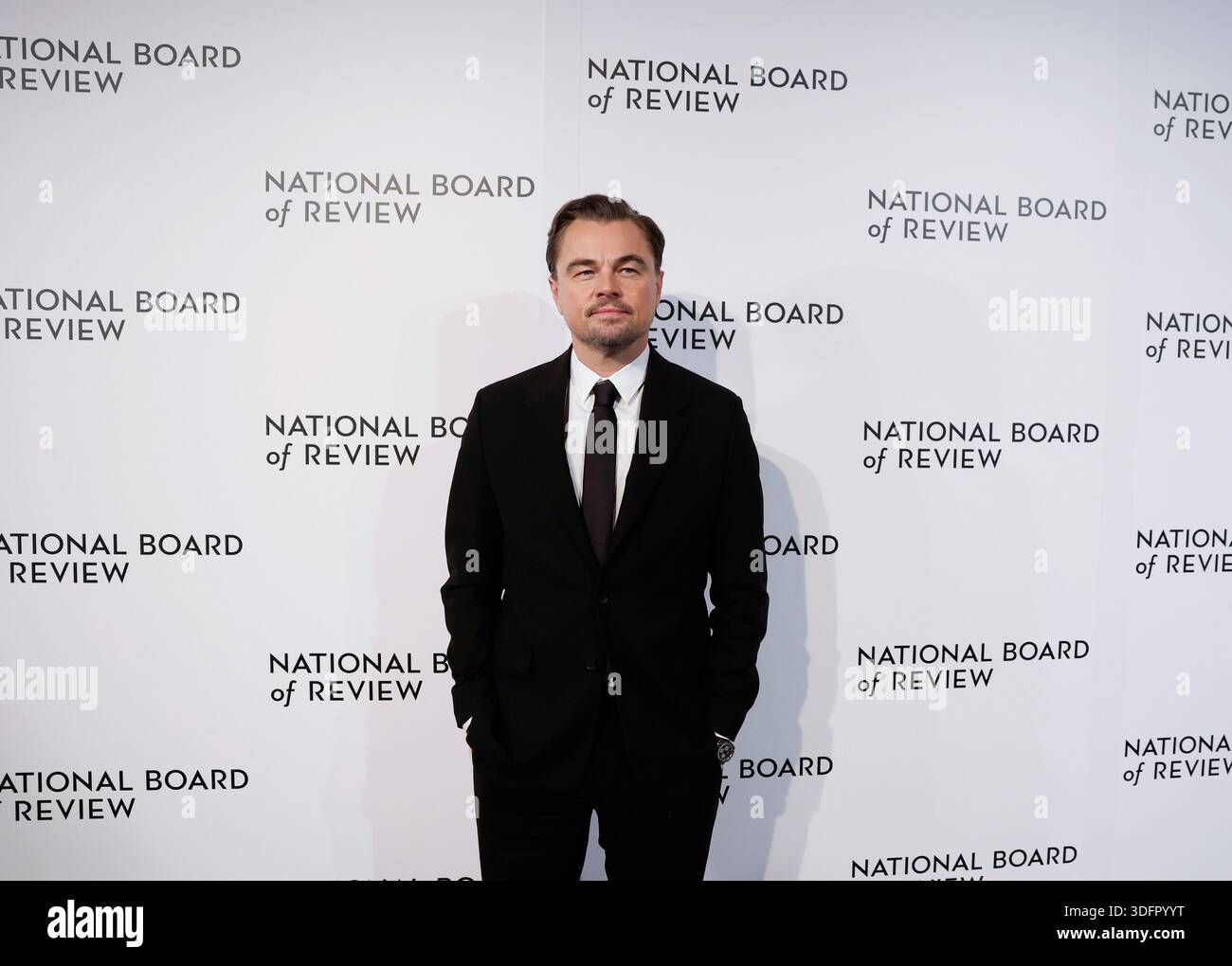 Leonardo DiCaprio arrives on the red carpet at the 2026 National Board ...