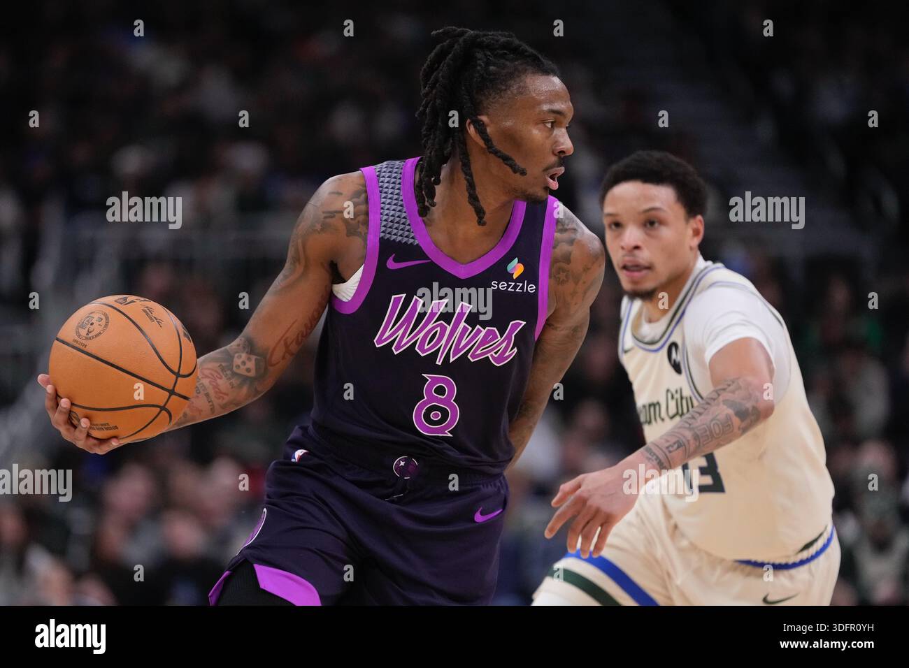 Minnesota Timberwolves' Bones Hyland gets past Milwaukee Bucks' Ryan ...
