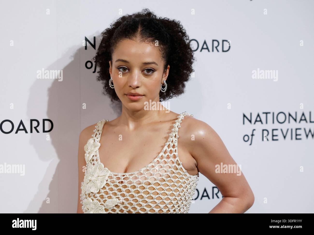 Chase Infiniti arrives on the red carpet at the 2026 National Board Of ...