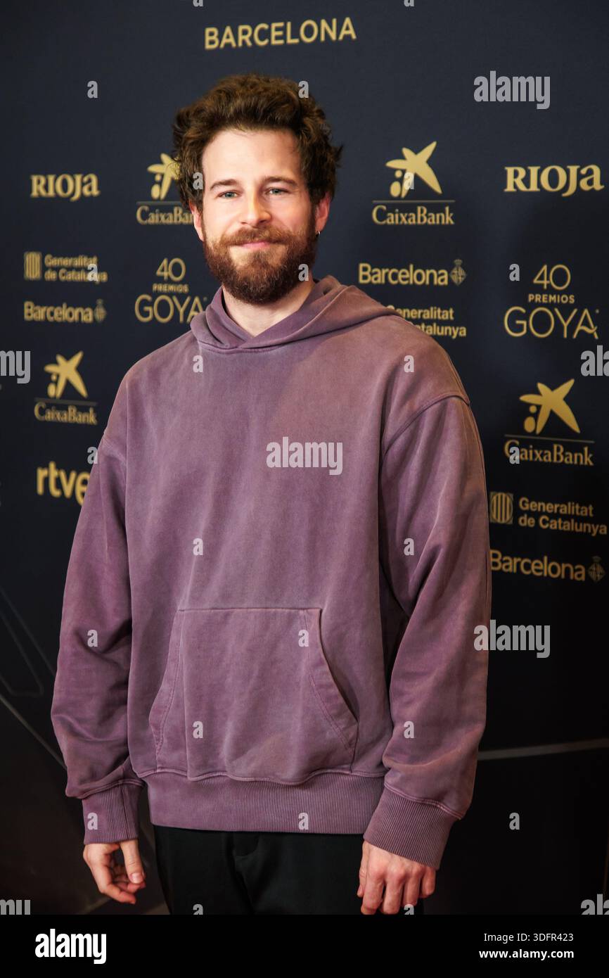 Álvaro Cervantes attends the photocall of the nominees for the 40th ...