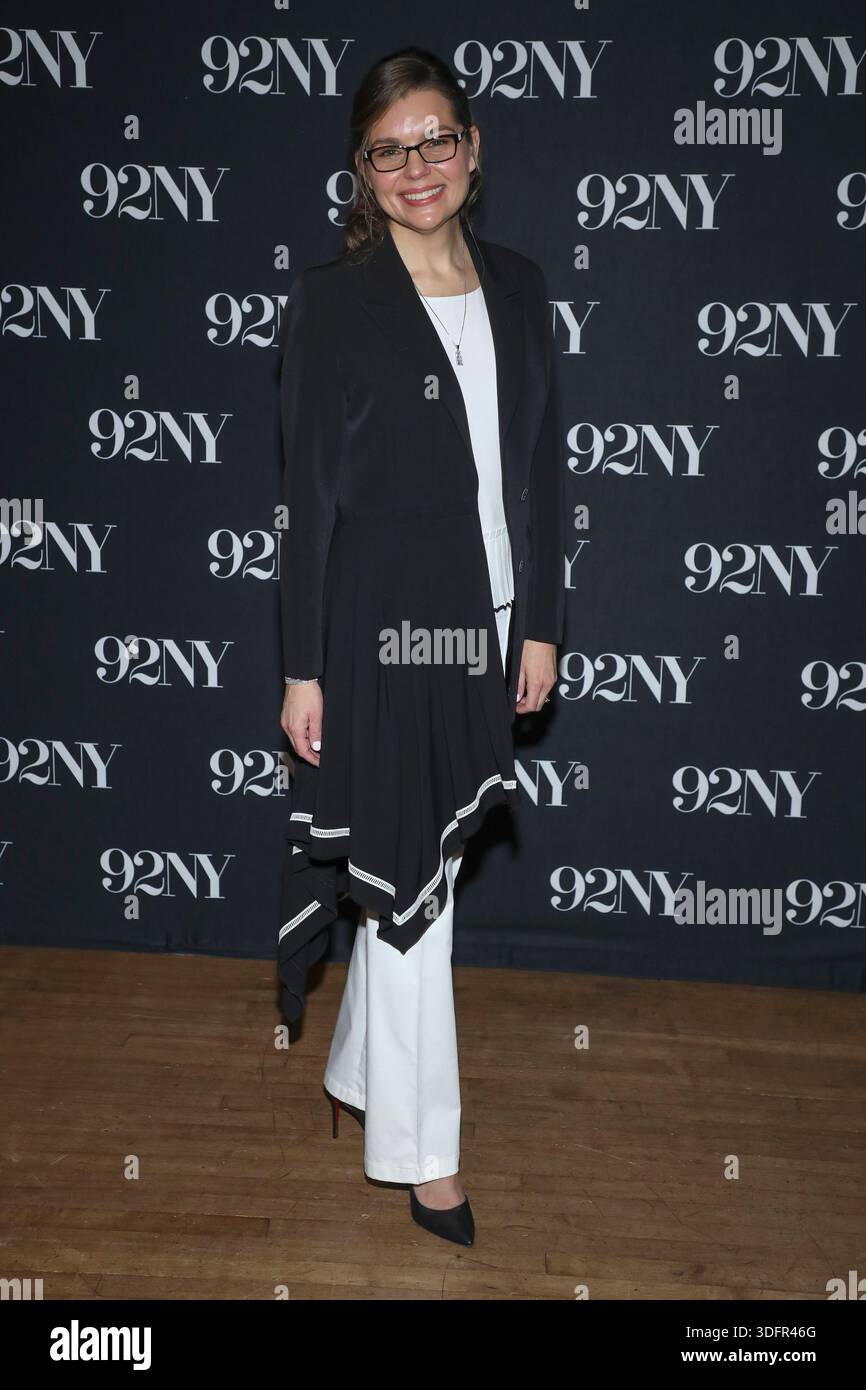 Dr. Ania M. Jastreboff poses backstage before discussing the book ...