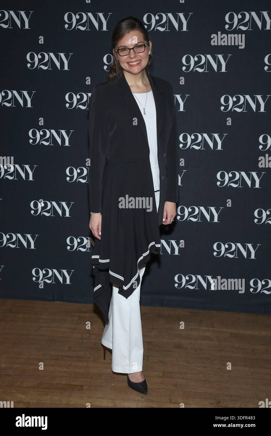 Dr. Ania M. Jastreboff poses backstage before discussing the book ...