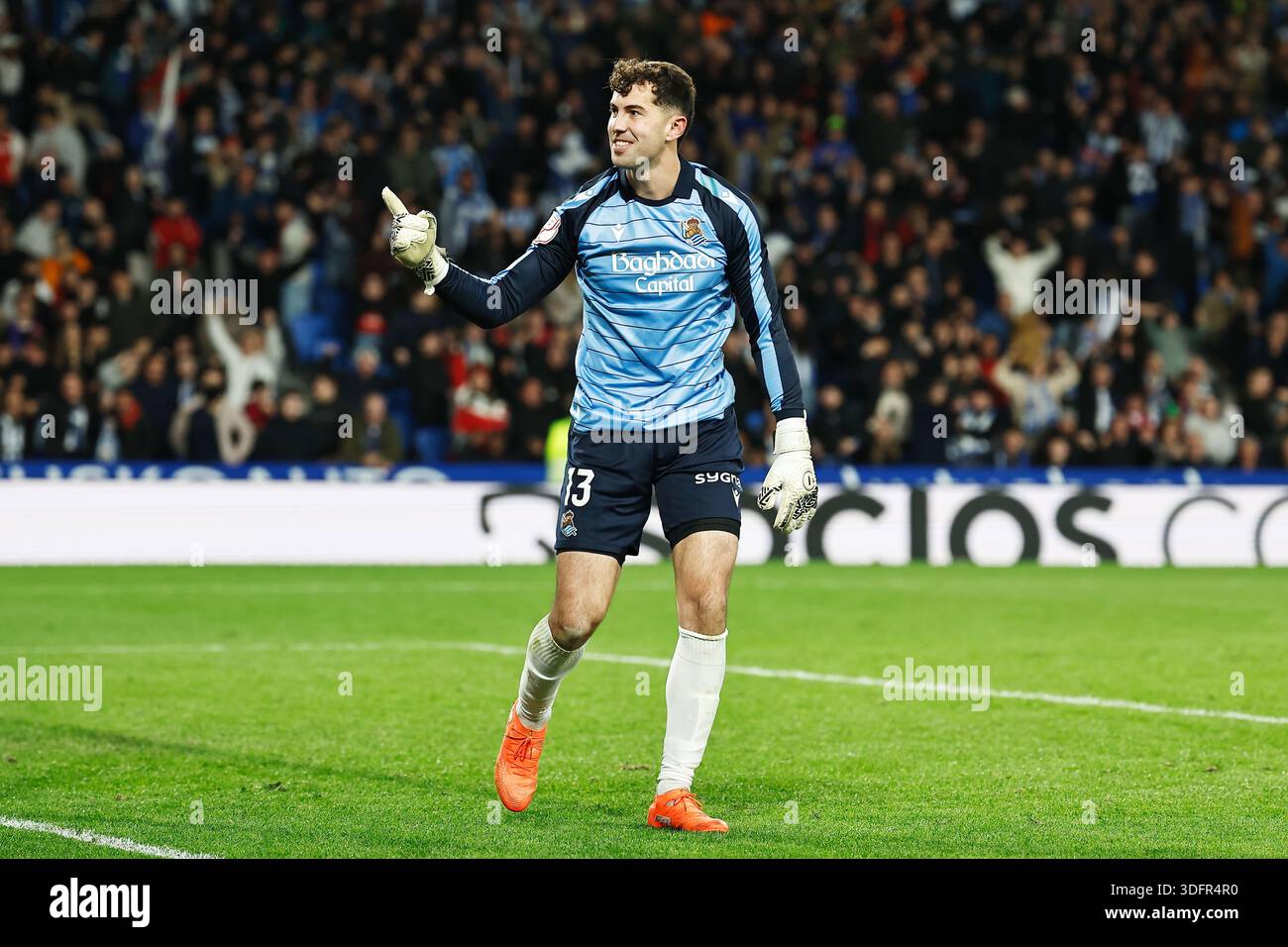 San Sebastian, Spain. 13th Jan, 2026. Unai Marrero (Sociedad) Football ...