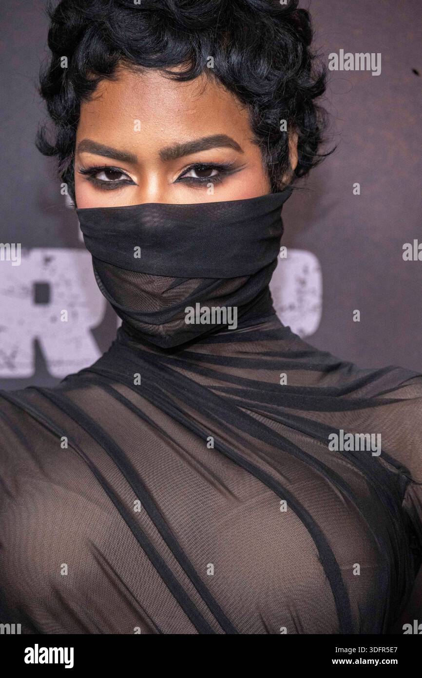 Teyana Taylor attends the world premiere of The RIP at Alice Tully Hall ...