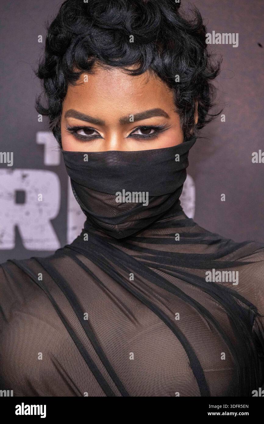 Teyana Taylor attends the world premiere of The RIP at Alice Tully Hall ...
