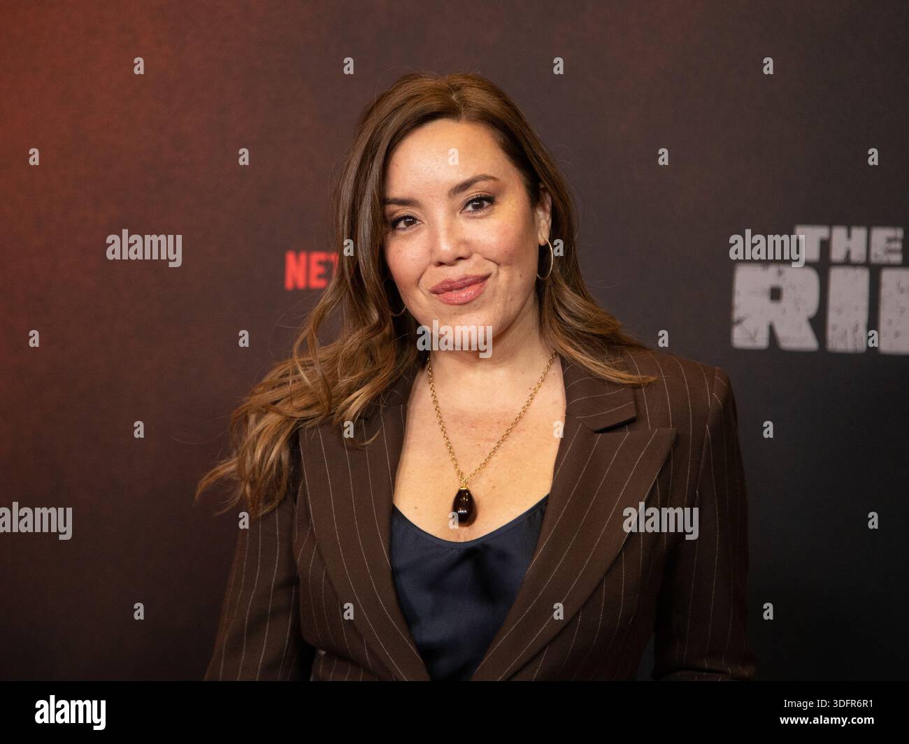 Chay Carter arrives on the red carpet for the Netflix's "The Rip" New ...