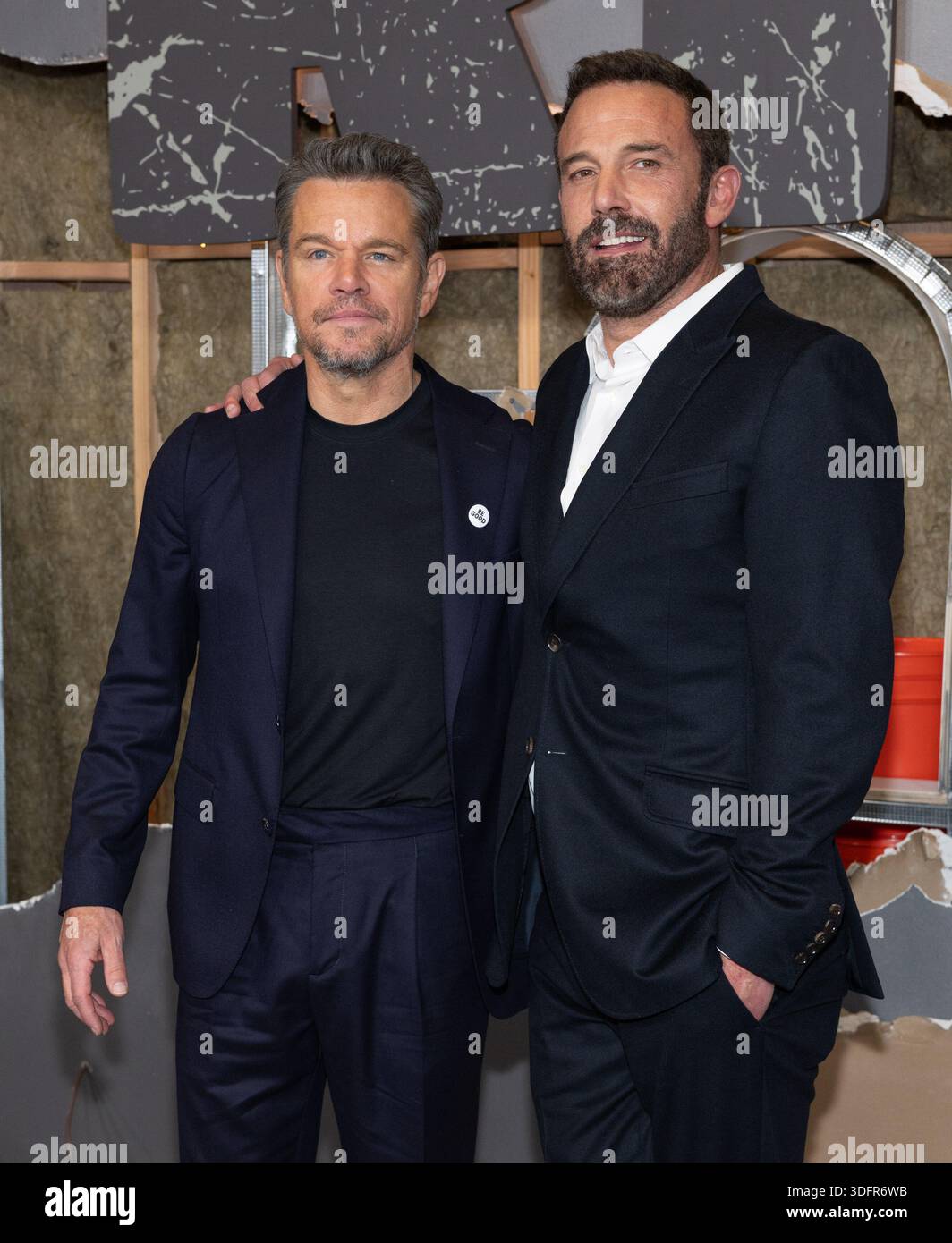 Matt Damon, left, and Ben Affleck attend the world premiere of "The Rip ...