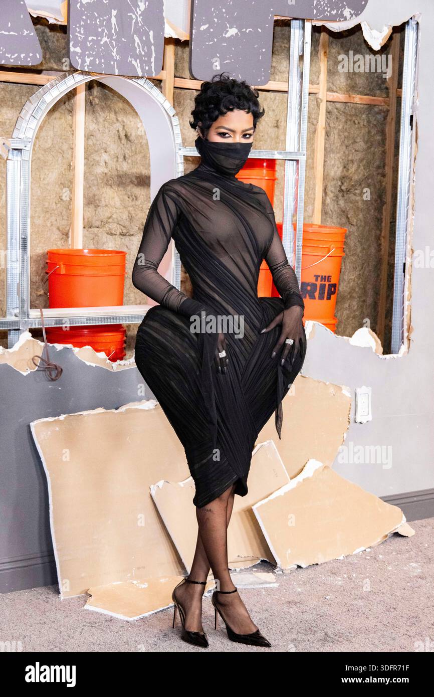 Teyana Taylor attends the world premiere of The RIP at Alice Tully Hall ...