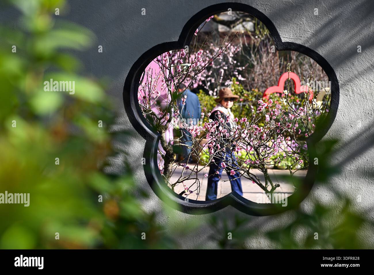 **CHINESE MAINLAND, HONG KONG, MACAU AND TAIWAN OUT**Visitors stroll ...