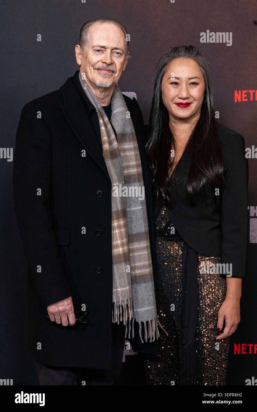 Steve Buscemi and his wife, Karen Ho attend the world premiere of The ...