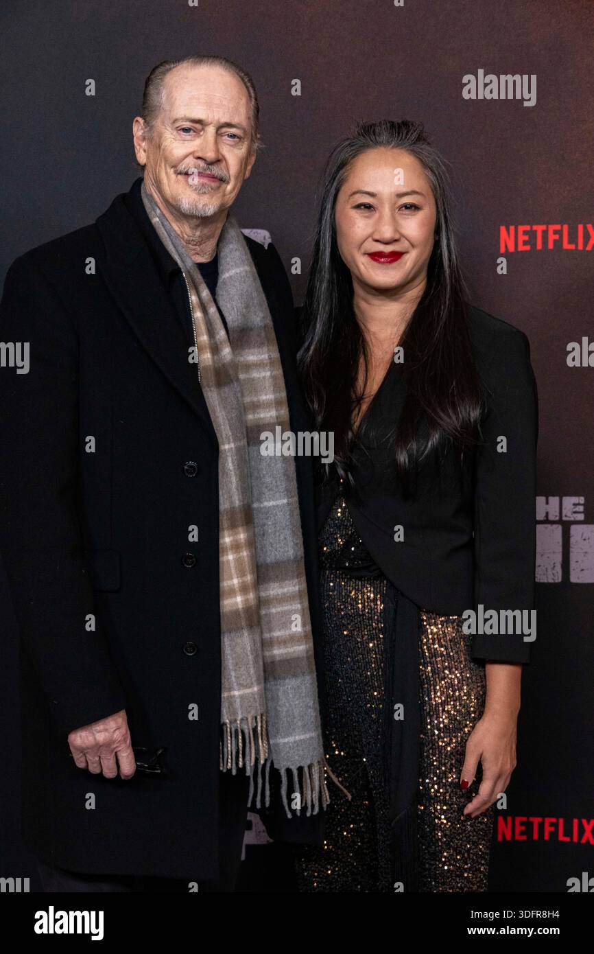 Steve Buscemi and his wife, Karen Ho attend the world premiere of The ...
