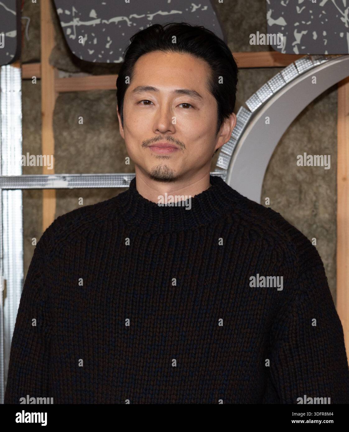 Steven Yeun attends the world premiere of "The Rip" at Alice Tully Hall ...