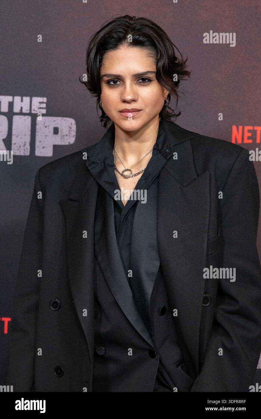 Sasha Calle attends the world premiere of The RIP at Alice Tully Hall ...