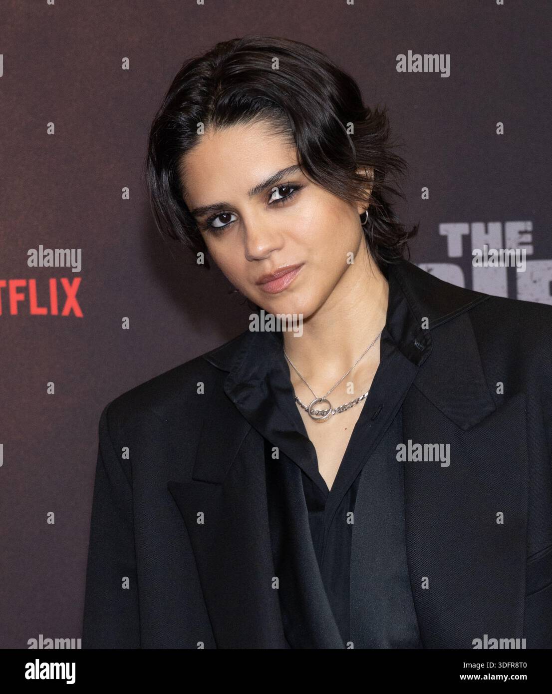 Sasha Calle attends the world premiere of "The Rip" at Alice Tully Hall ...