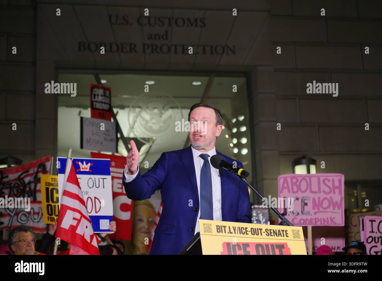 Washington, DC, USA. 13 Jan 2026. U.S. Sen. Chris Murphy (D-Conn ...