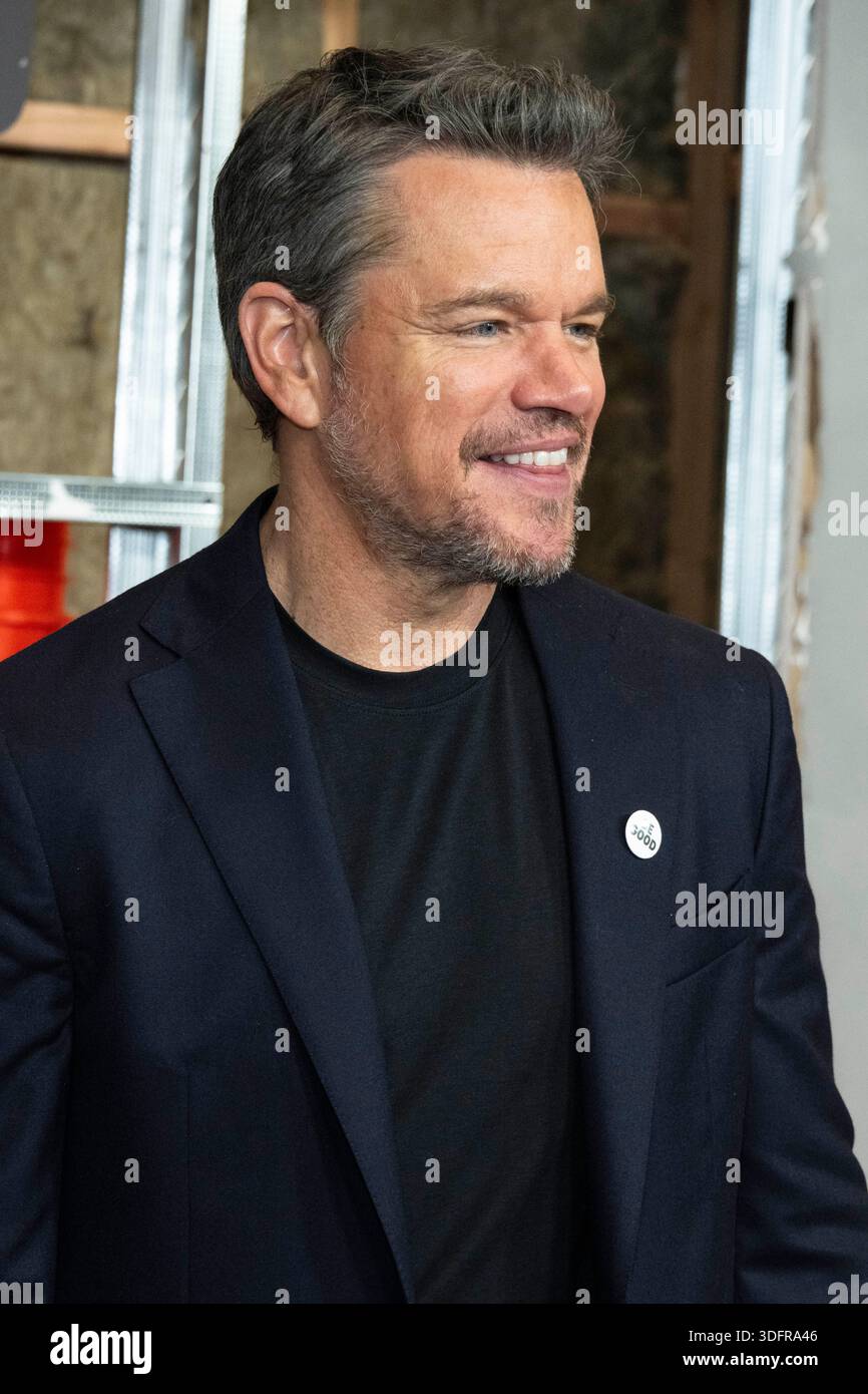 Matt Damon attends the world premiere of The RIP at Alice Tully Hall in ...