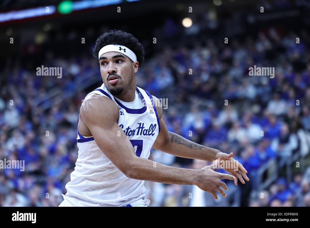 Seton Hall forward Josh Rivera (7) in the first half at Prudential ...