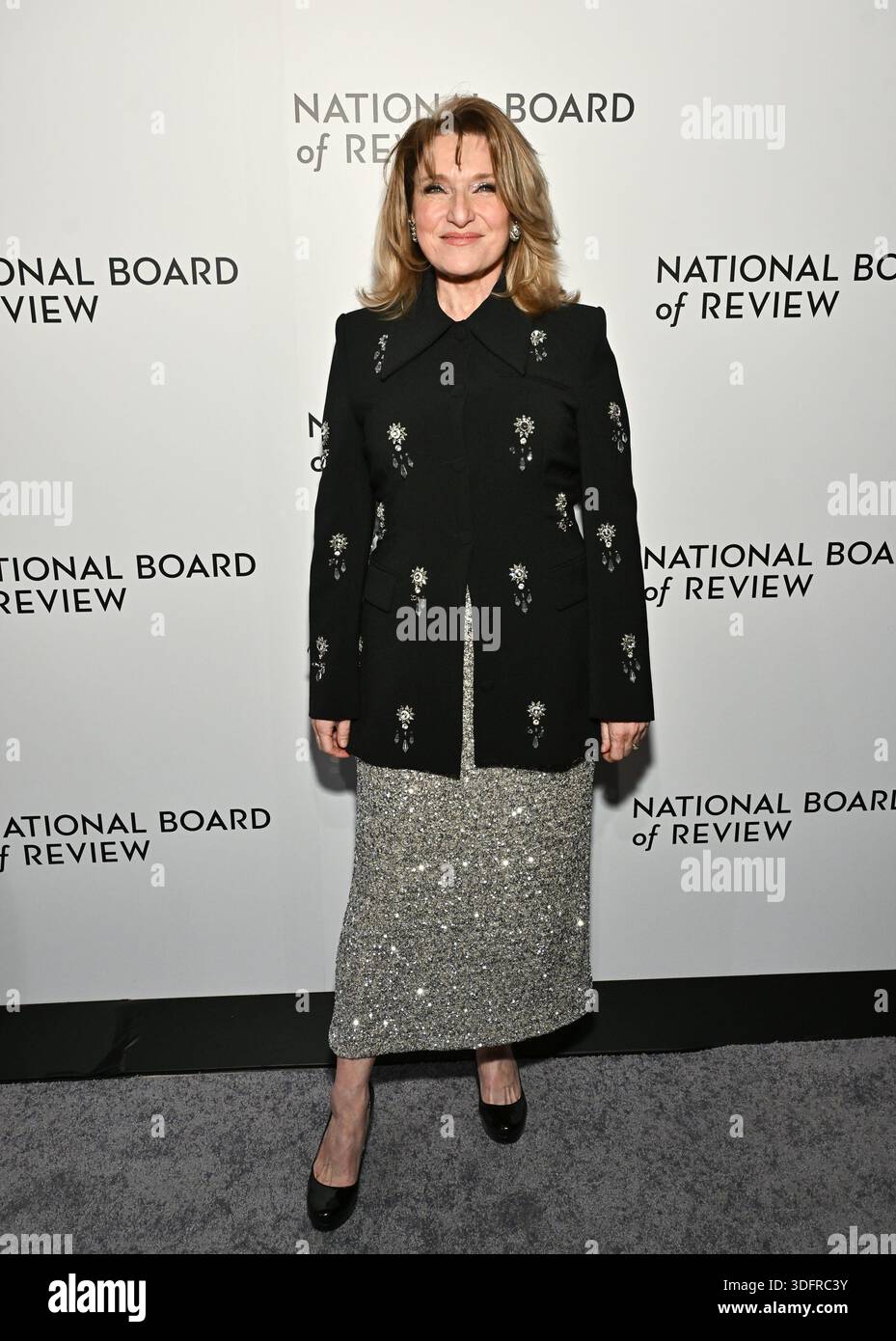 Liz Larsen attends the National Board of Review Awards gala at Cipriani ...