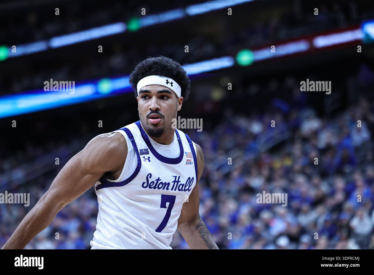 Seton Hall forward Josh Rivera (7) in the first half at Prudential ...