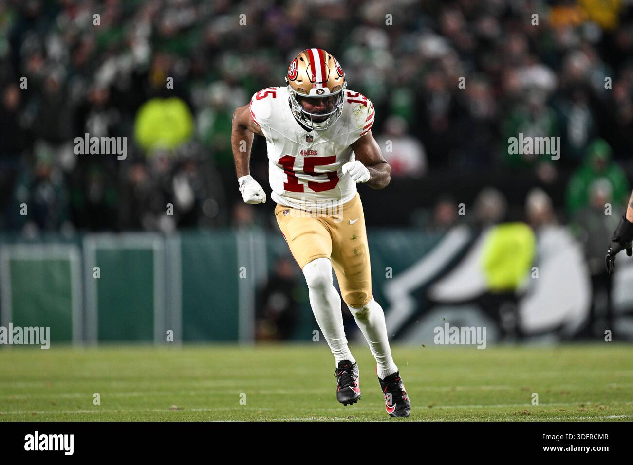 San Francisco 49ers wide receiver Jauan Jennings (15) in action during ...