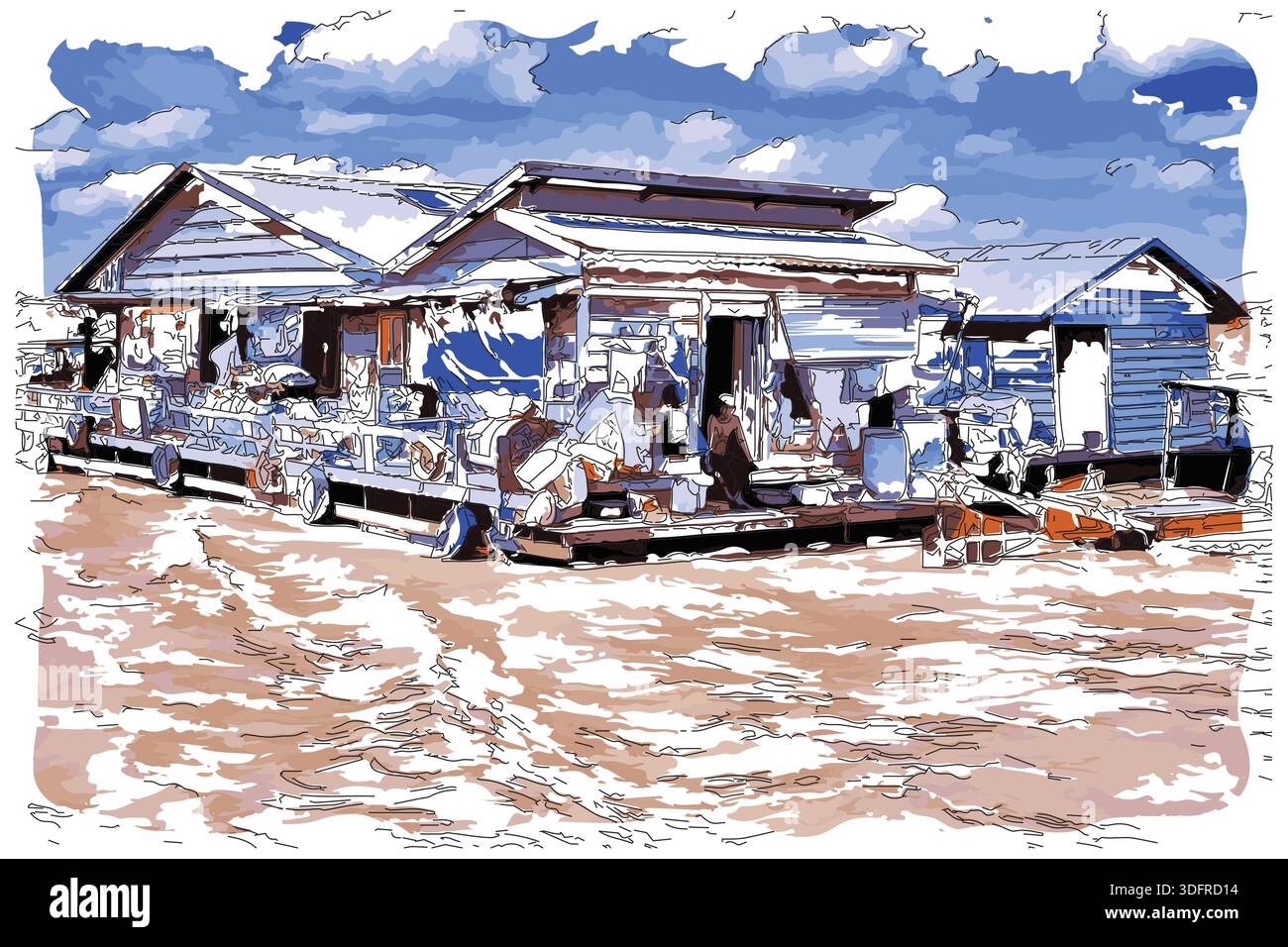 Wooden hut lake Cut Out Stock Images & Pictures - Alamy