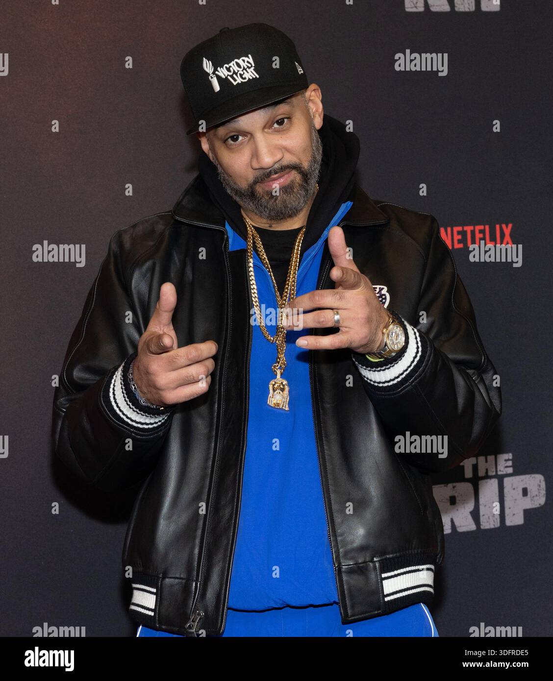 The Kid Mero attends the world premiere of "The Rip" at Alice Tully ...