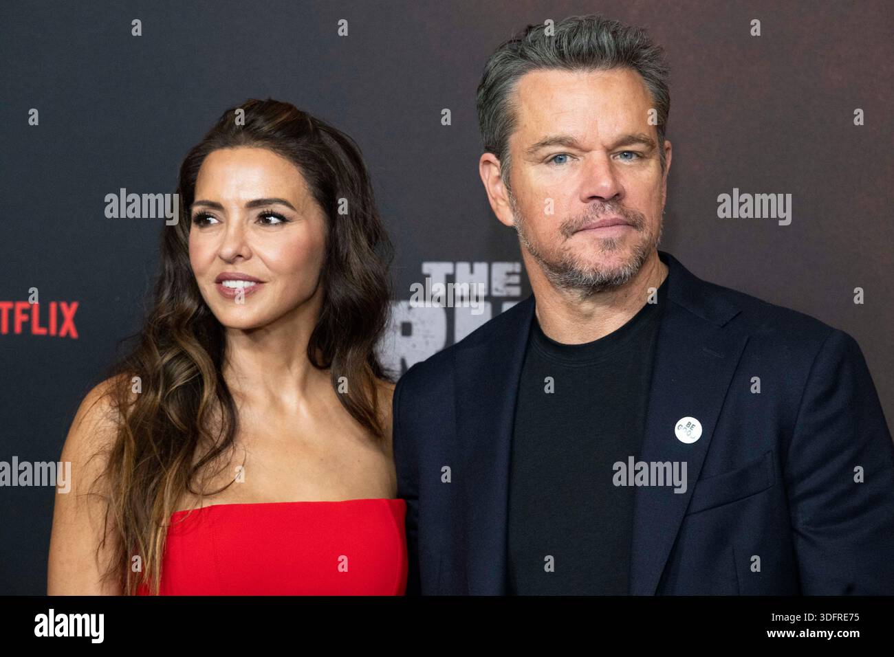 Luciana Damon and Matt Damon attend the world premiere of The RIP at ...